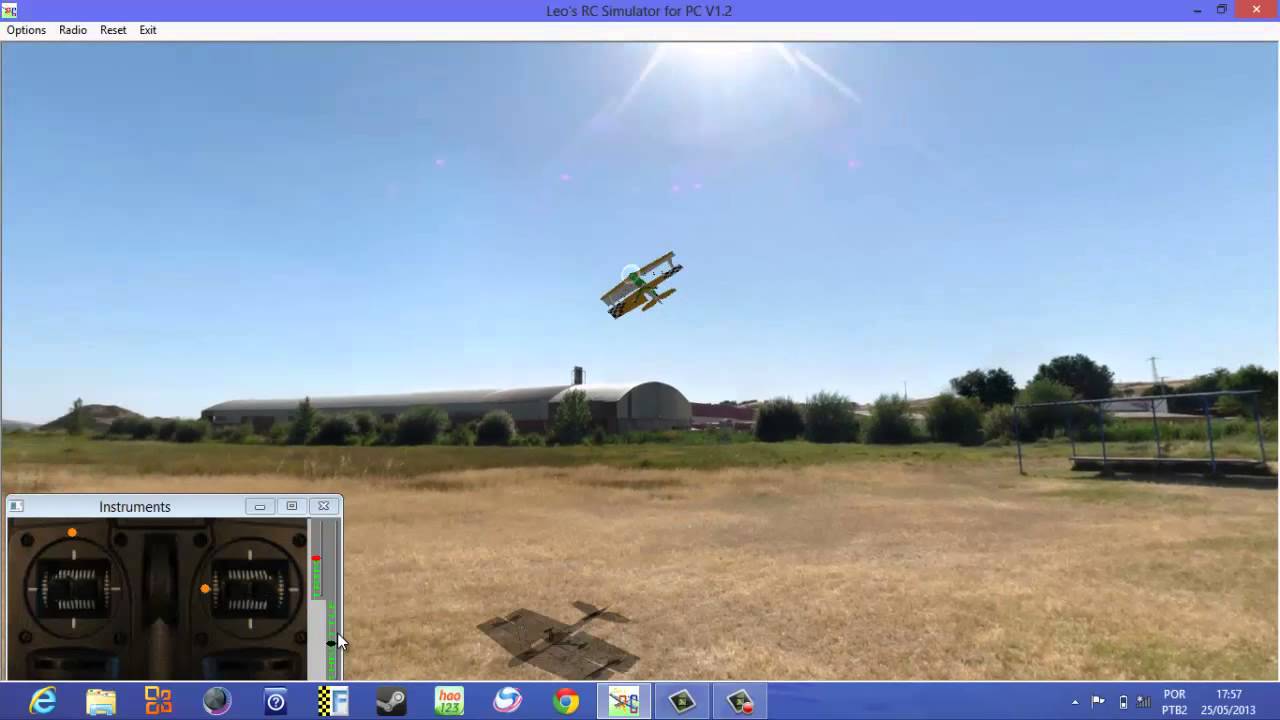Leo's rc simulator:tentativas de voo - YouTube