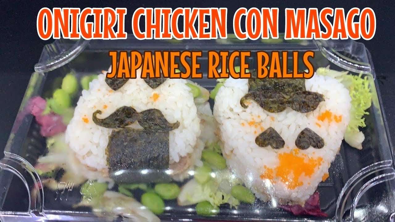 ONIGIRI CHICKEN CON MASAGO / JAPANESE RICE BALLS - YouTube