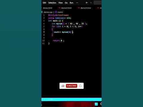 Arrays in C++ || #shorts #short #shortsfeed #shortvideo #shortsvideo #c #java #javascript #shots ...