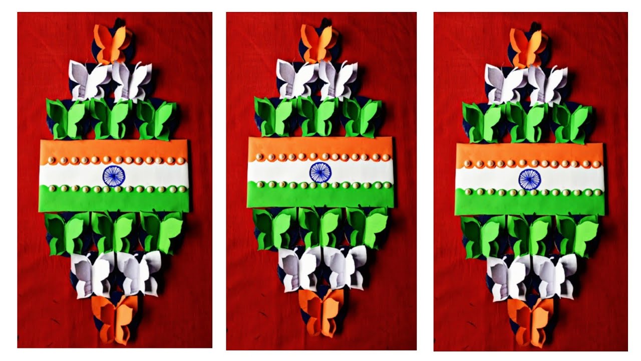 15th August Special Wall Decor Making || Independence Day Wall Decor ...