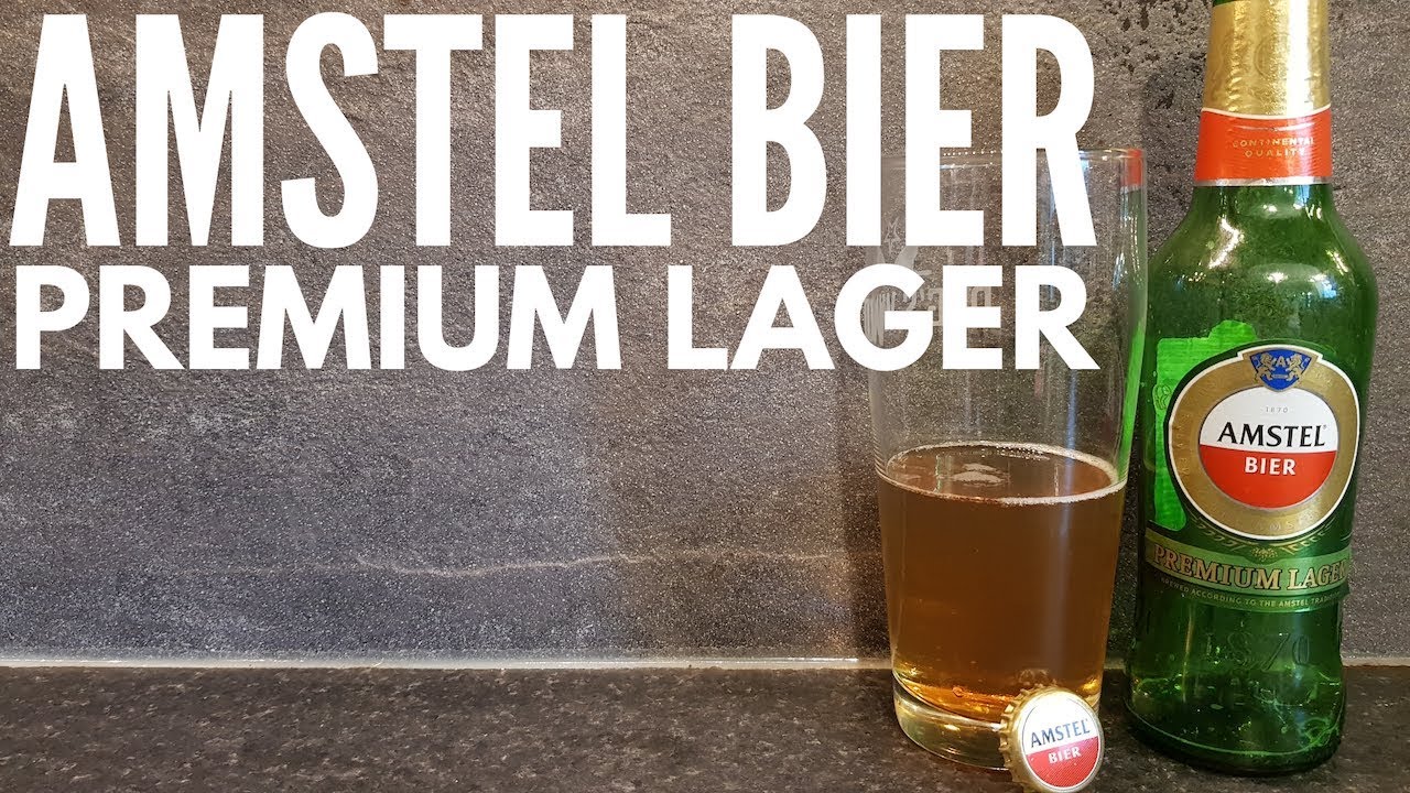 Amstel Bier Premium Lager Review - YouTube