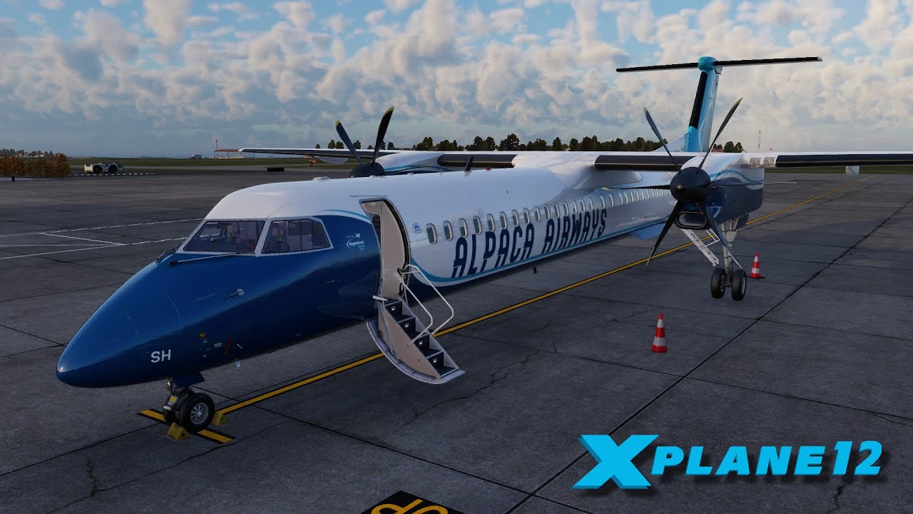 FlyJSim Dash 8 in X-Plane 12! | Real 737 Pilot LIVE | Dublin - Guernsey ...
