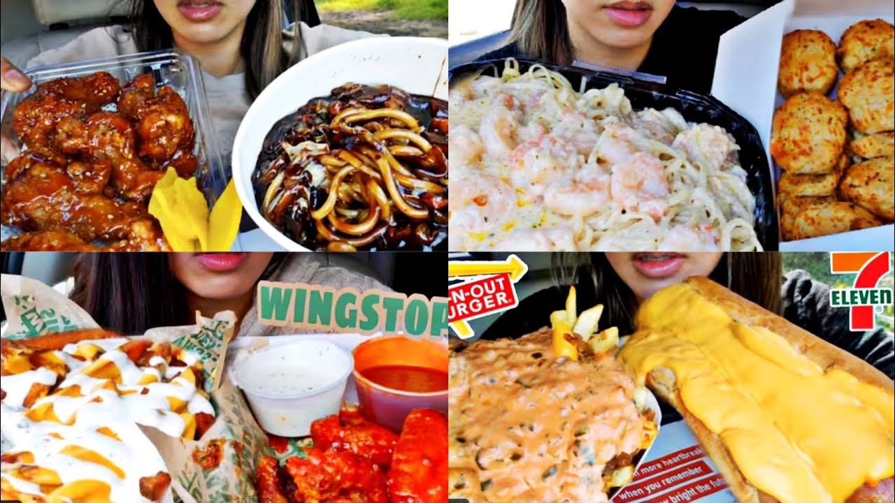 TWILIGHT ASMR EATING IN CAR ||MUKBANG COMPILATION - YouTube