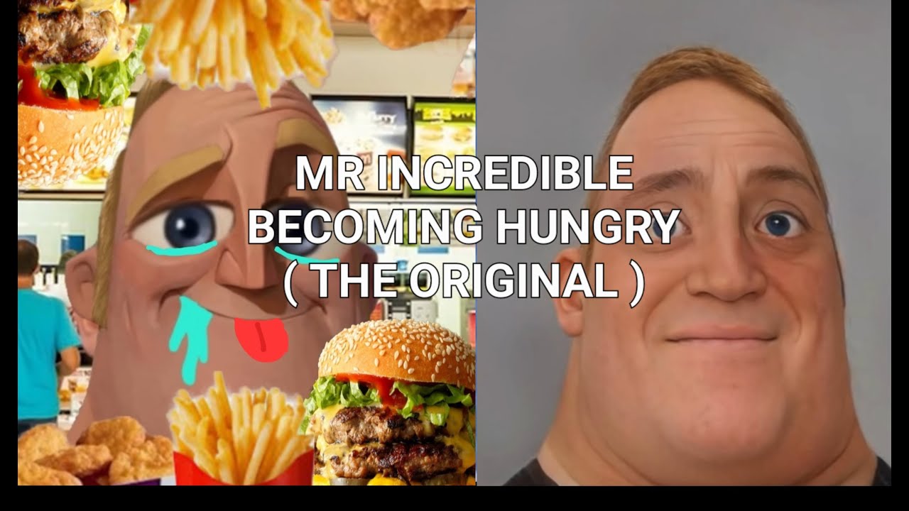 Mr Incredible Becoming Hungry (NEW) By me - YouTube