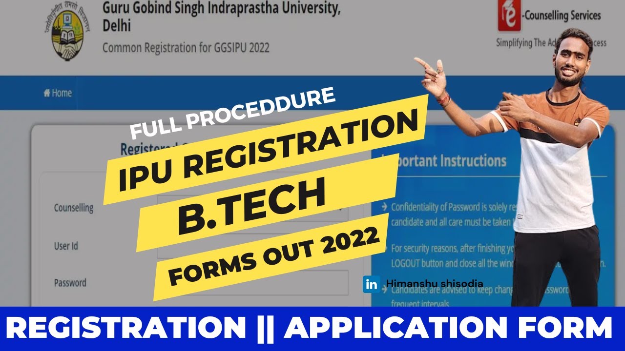IPU B.TECH NOTICE || IPU APPLICATION FORM 2022 || IPU COUNSELLING 2022 ...