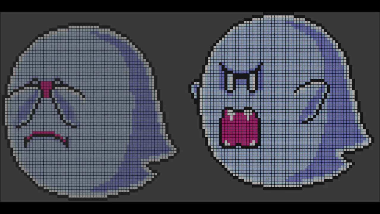 THE GHOST FAMILY (Super Mario World) - Pixel Arts by Lou SH - YouTube