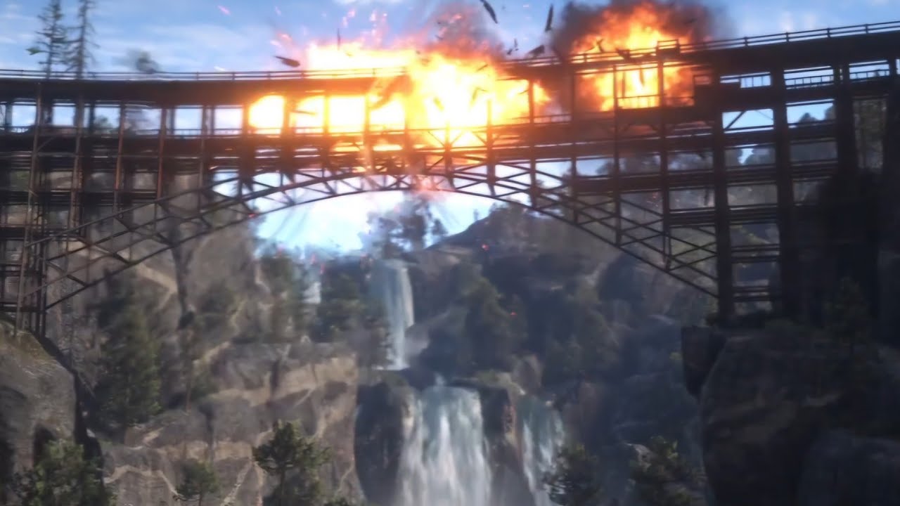 Part: 41 RDR2 (Blowing up the Bridge) - YouTube