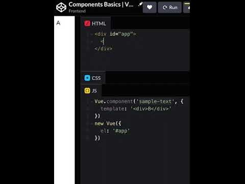 #11 Basic Component | Vue.js | Frontend #shorts - YouTube