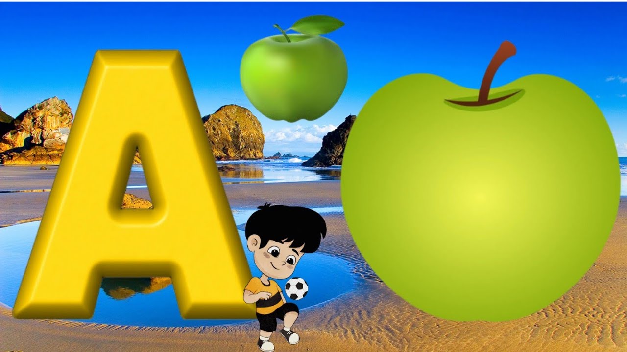 A is For Apple|ABC phonics song|Phonics Song For Kids|B For Ball|kids ...