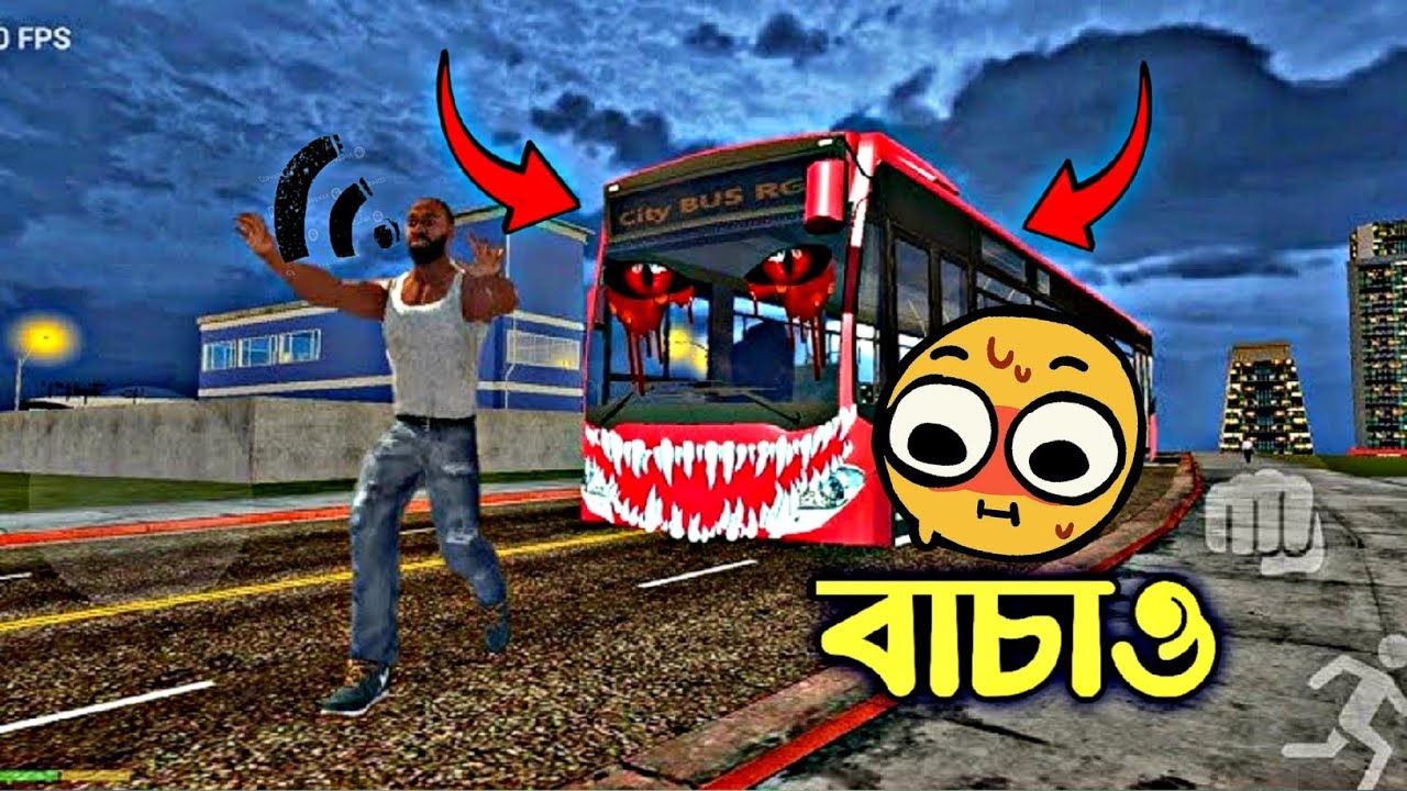 ভুতুড়ে বাসের হাত থেকে বাচাও আমায়!! 😰| Indian bikes driving 3d ...