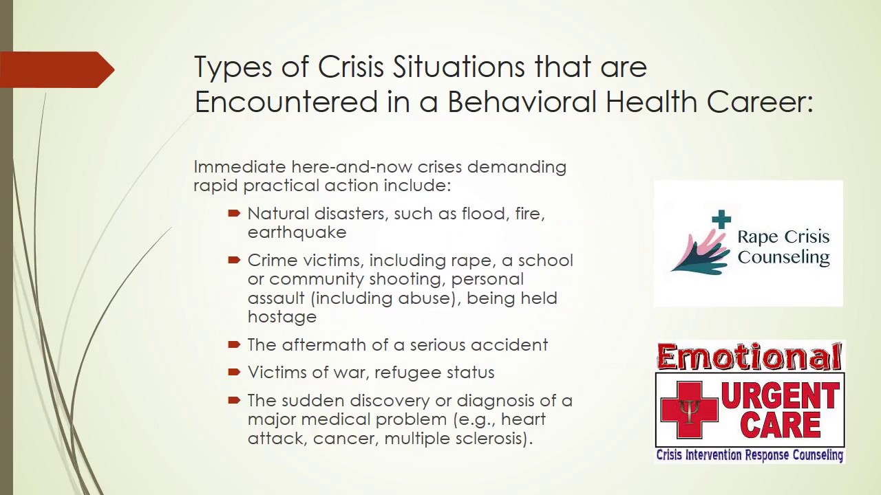 Crisis Counseling and Suicide Awareness - YouTube