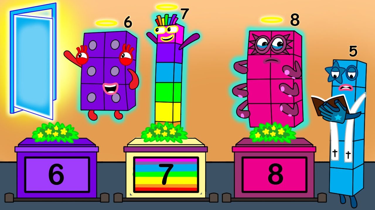 Numberblocks 6 7 8 died in same day - Numberblocks fanmade coloring ...