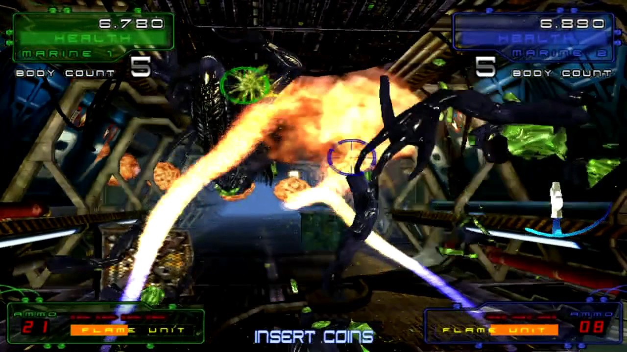 Aliens: Extermination - Attract mode - YouTube