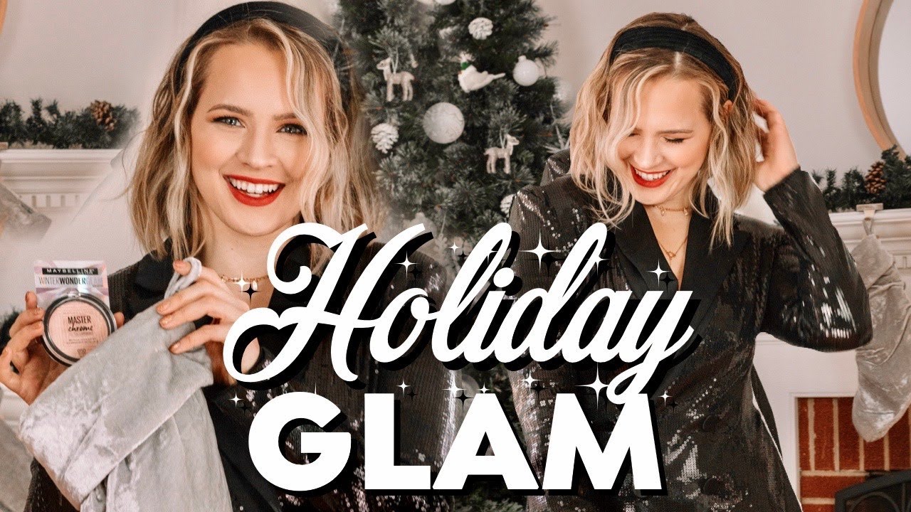 Glam Holiday Look + Full Get Ready With Me - Kayley Melissa - YouTube