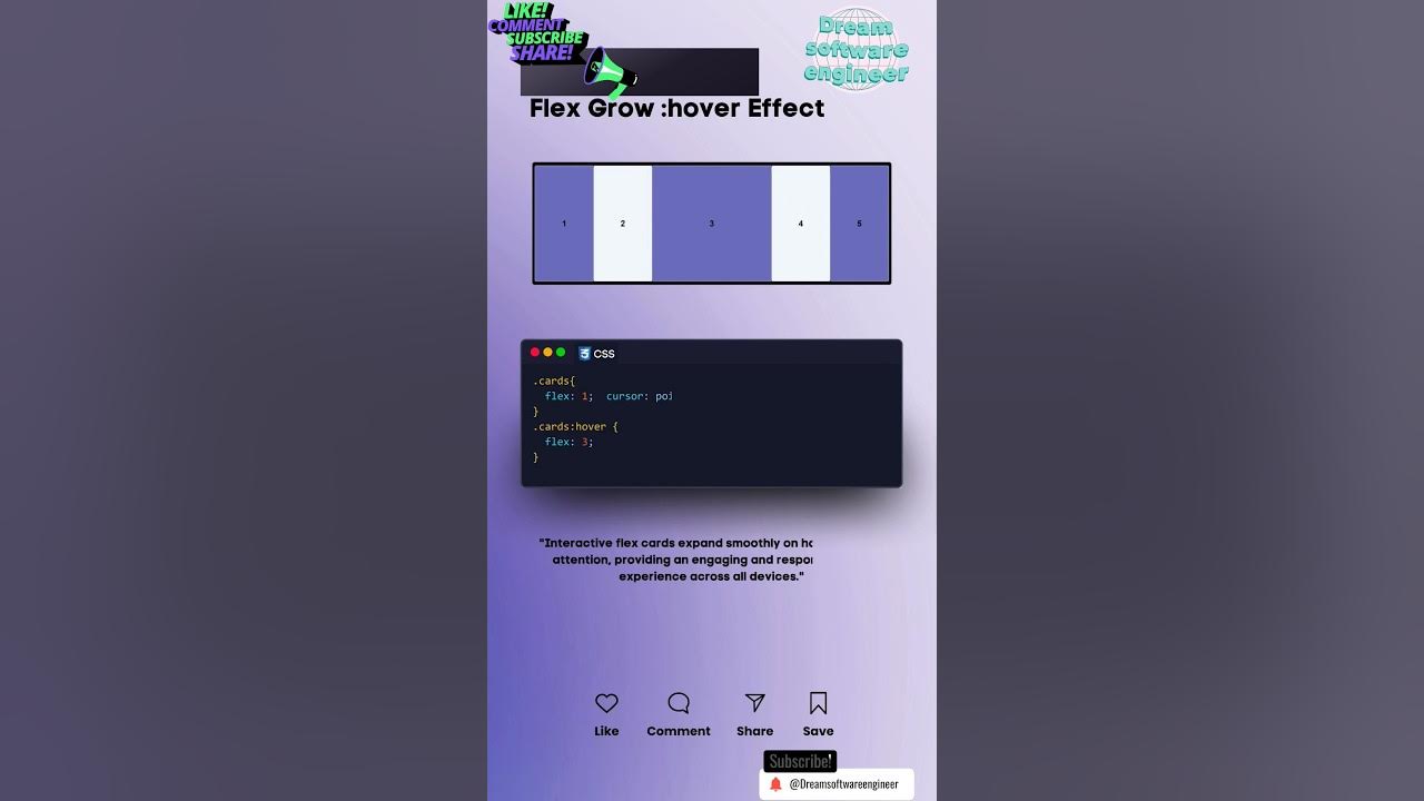 Flex Grow Hover Effect Tiktok Coding Shortsfeed Coderlifestyle Css Webdesign Shorts