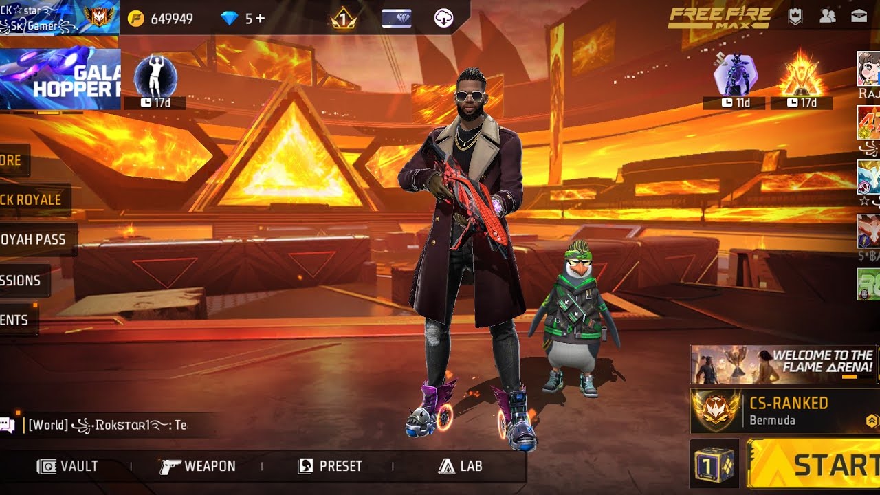 1 VS 1 CUSTOM MATCH ROCKSTAR AND Mr DEMON.... ROCK STAR ⭐⭐ ON FIRE 🔥🔥🔥 ...