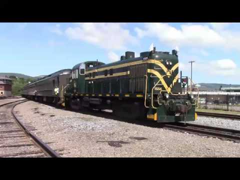 CNJ Alco RS3 1554 at Steamtown, Scranton, PA 9-3-16 - YouTube