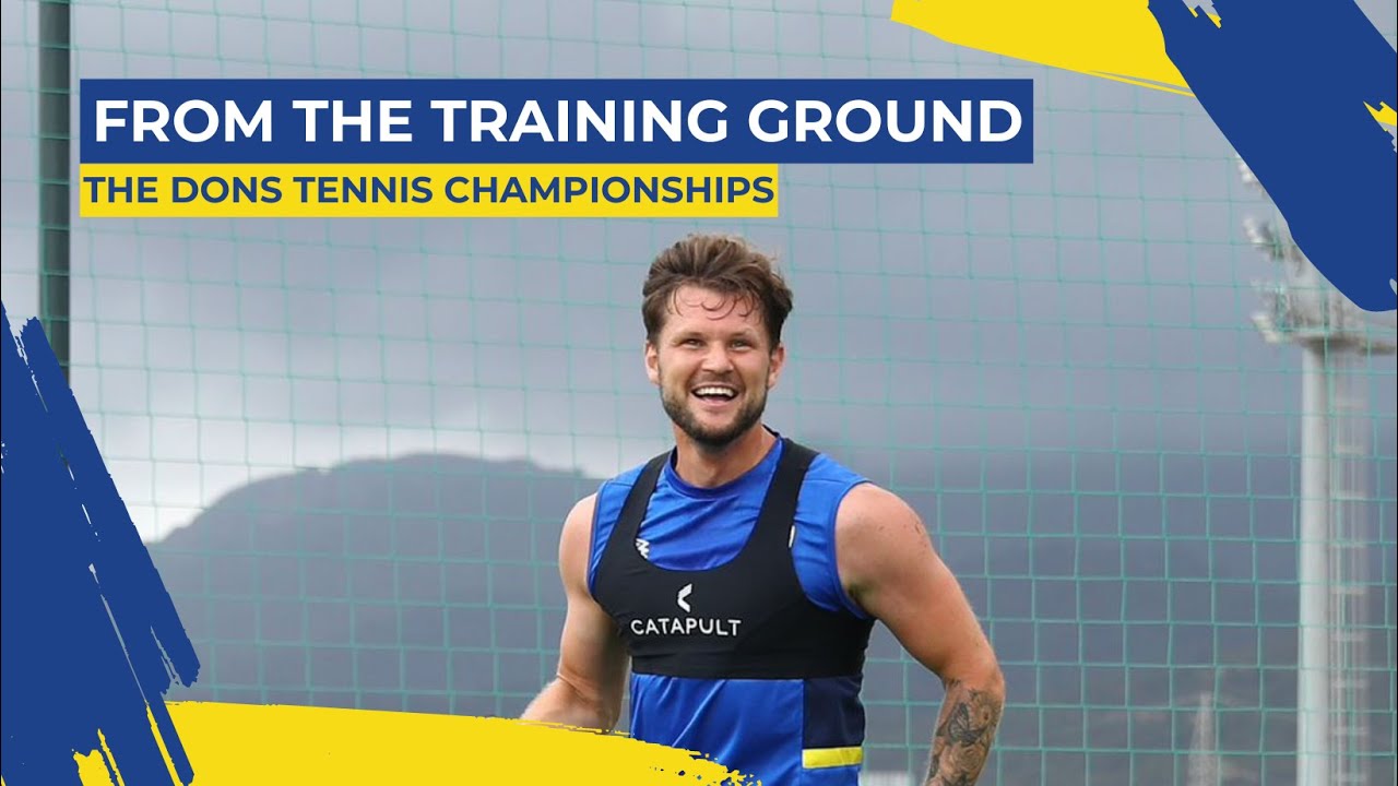 The Dons Tennis Championships 🎾 | From The Training Ground 🟡🔵 - YouTube