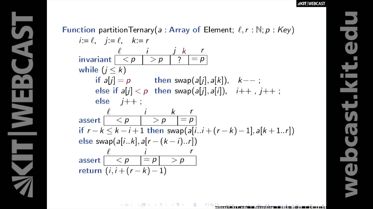 11: Selection, Quickselect, bucket sort, Quicksort, Dual Pivot Quicksort - YouTube