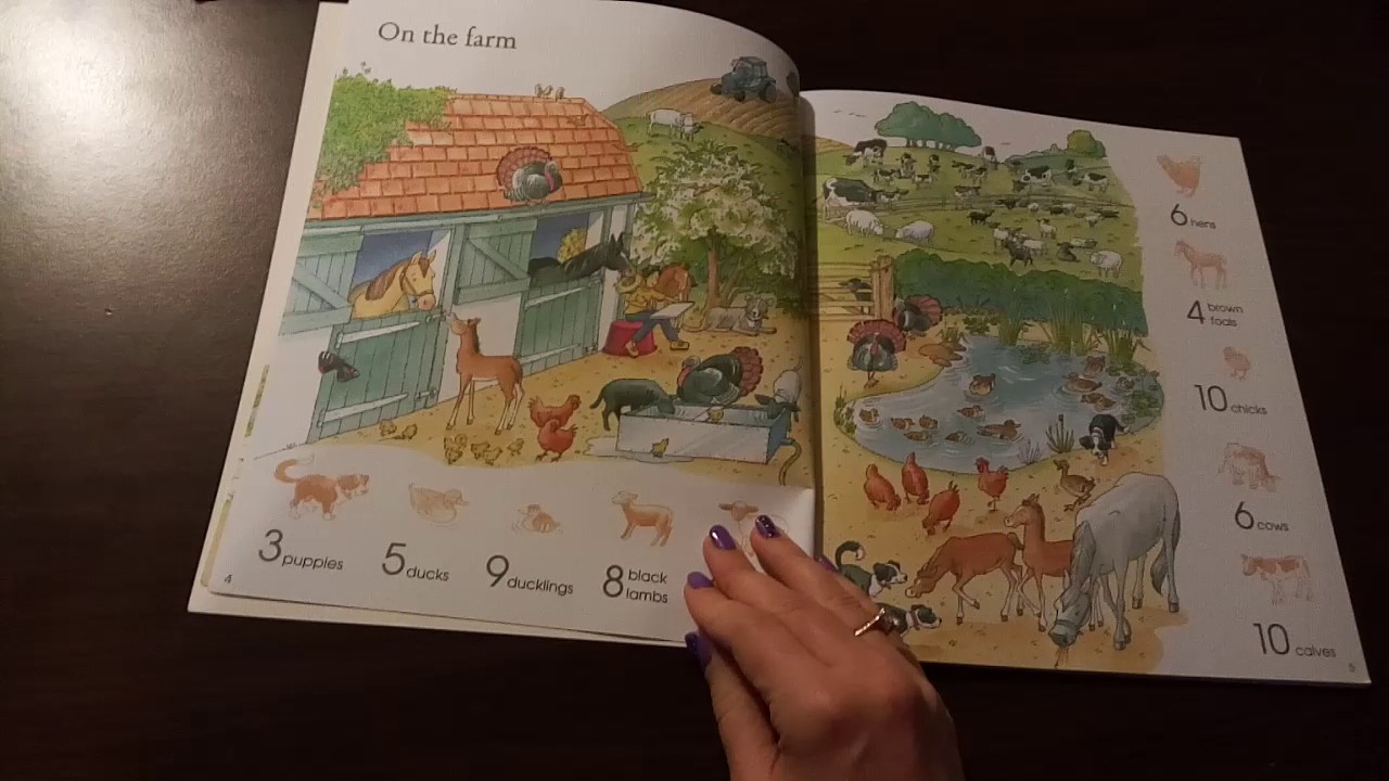 1001 Animals to Spot Sticker Book - Usborne - YouTube