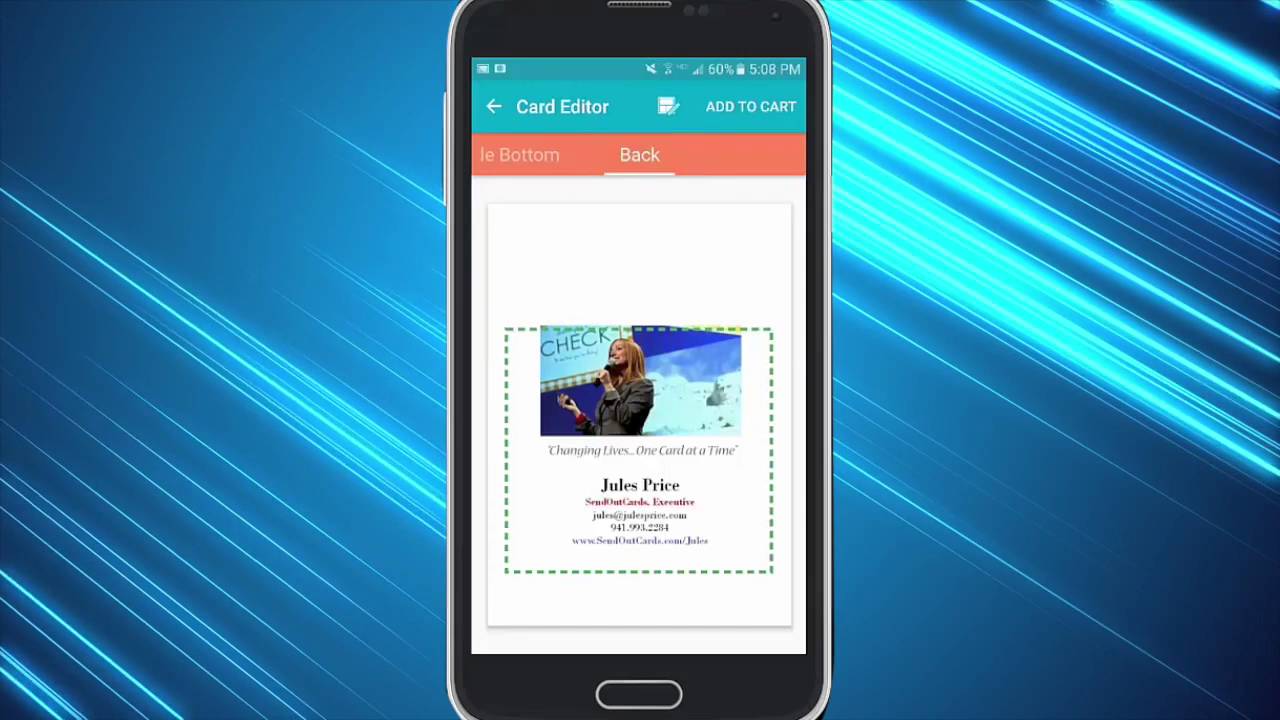 How To Send A Card With The SendOutCards App - YouTube