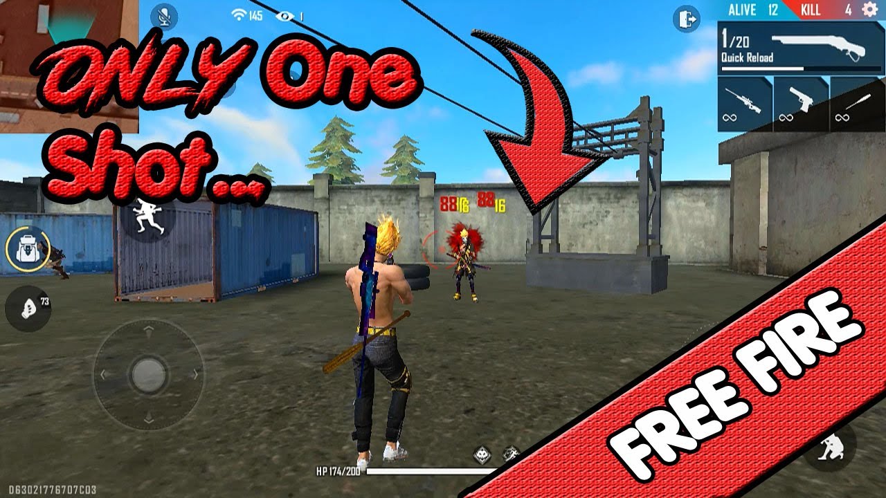 Only One Shot | Free Fire Only One Shot Challenge | Free Fire Fast ...