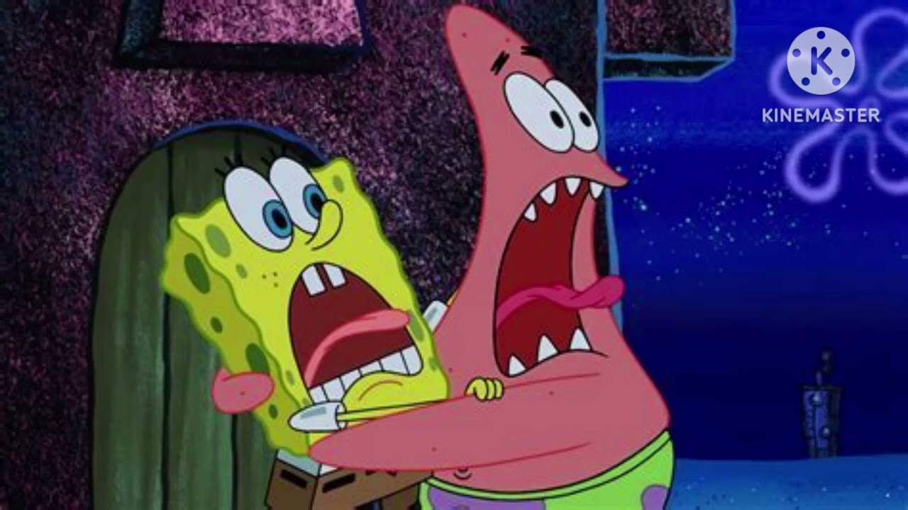 Spongebob And Patrick Screaming Spongebob Patrick And Squidward