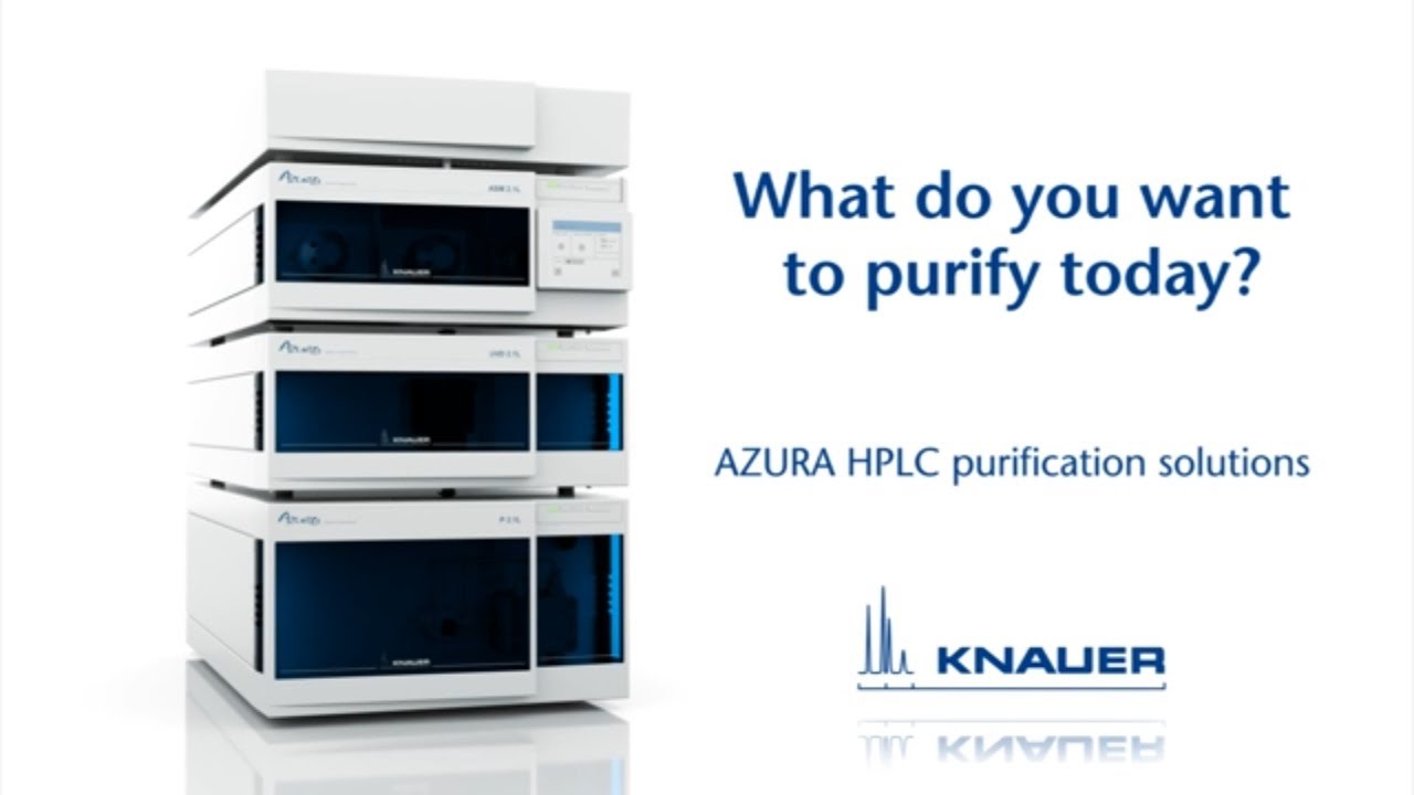 AZURA Preparative HPLC systems by KNAUER (with portugese subtitles) - YouTube