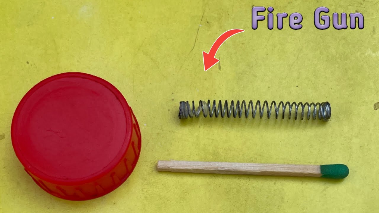 How To Make Matchstick Gun At Home | Fire Gun | Matchstick Gun Homemade ...