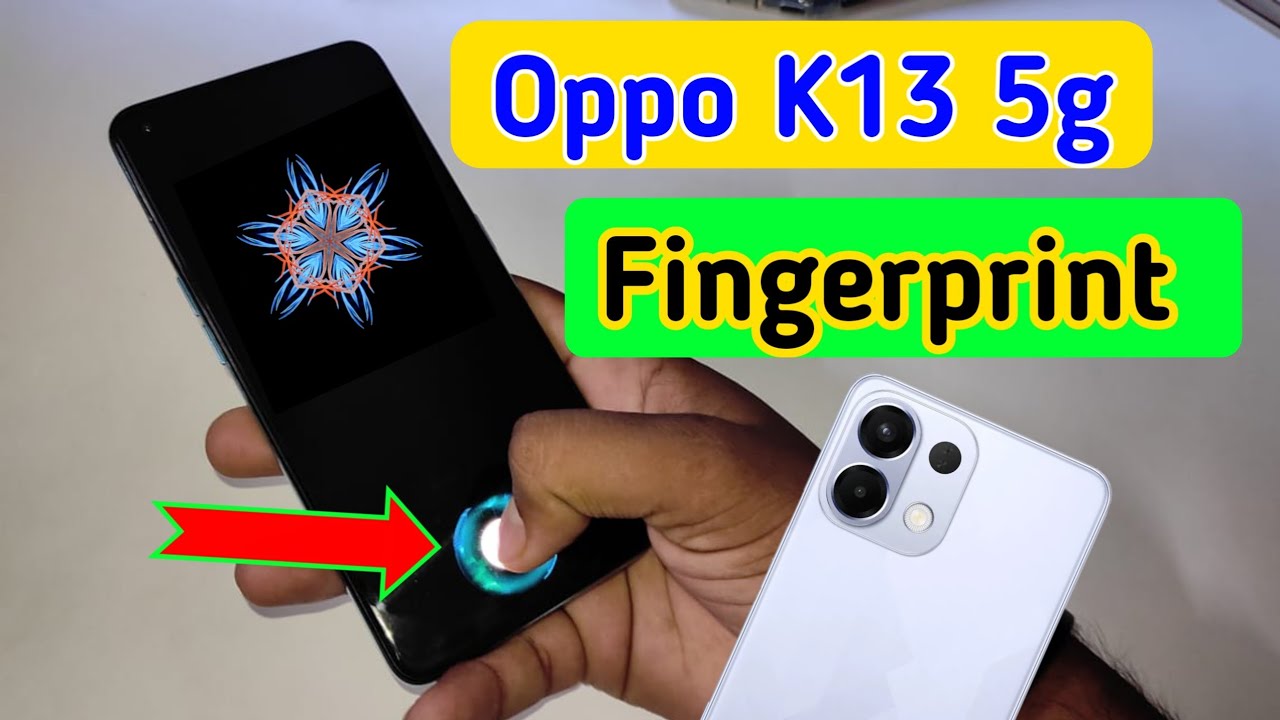 Oppo k13 5g in display fingerprint setting/Oppo k13 5g fingerprint ...