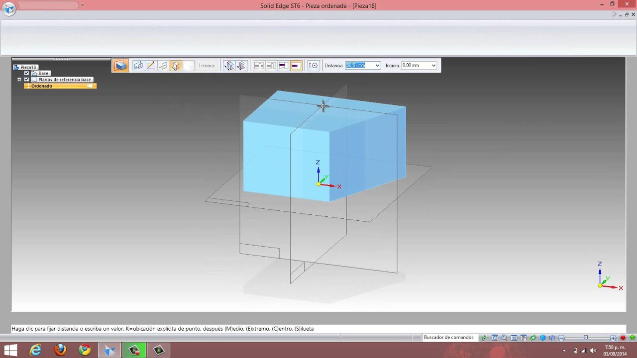 pieza 11 solid edge st6 - YouTube