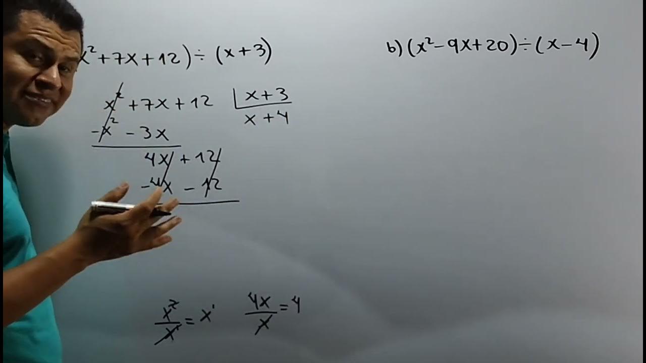 DIVISIÓN DE TRINOMIOS ENTRE BINOMIOS - YouTube