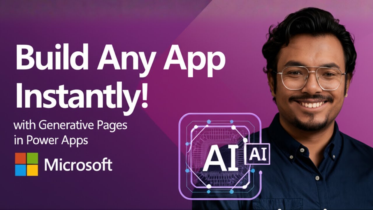 Build Custom UI Instantly with Generative Pages in Power Apps! - YouTube