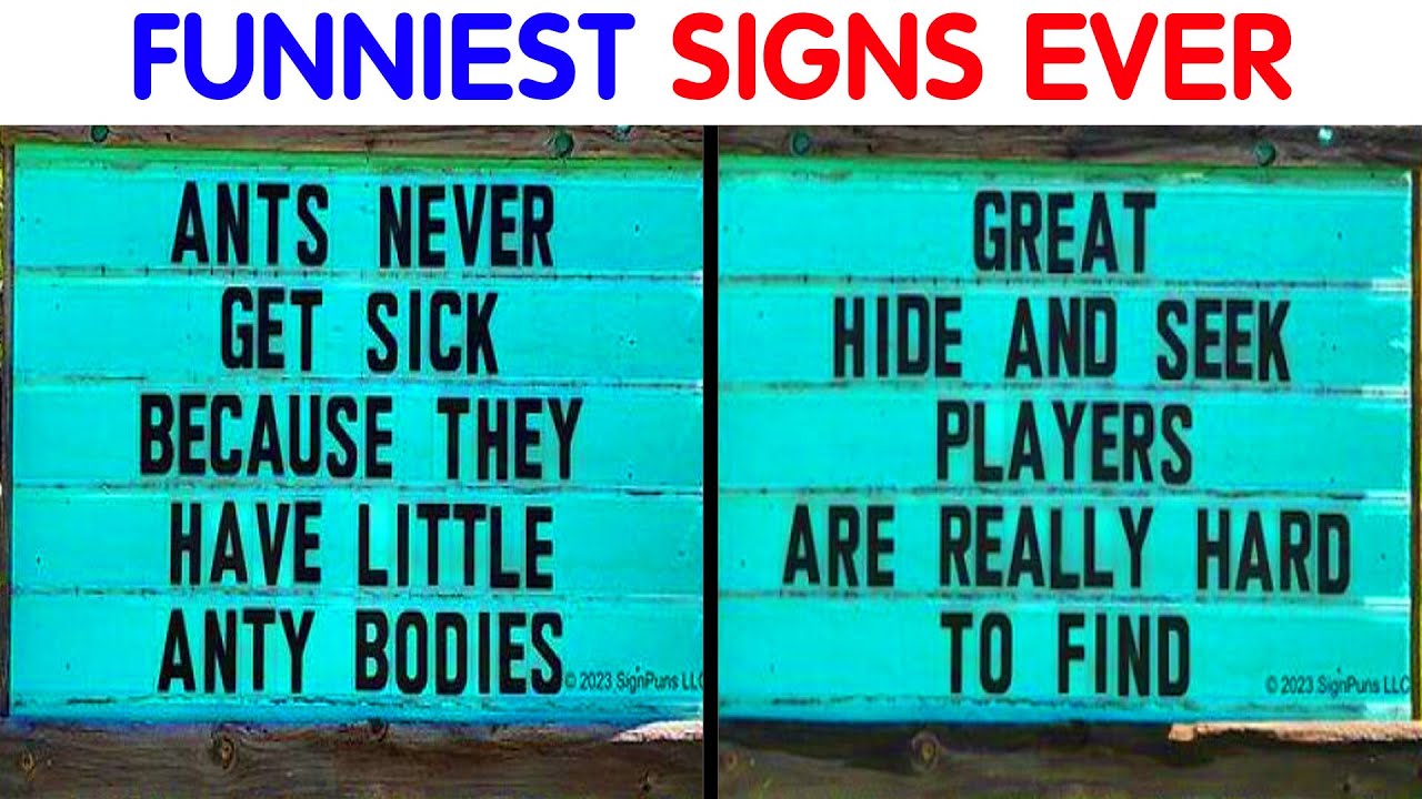 Very Funny Stupid Signs #11 😂 - YouTube