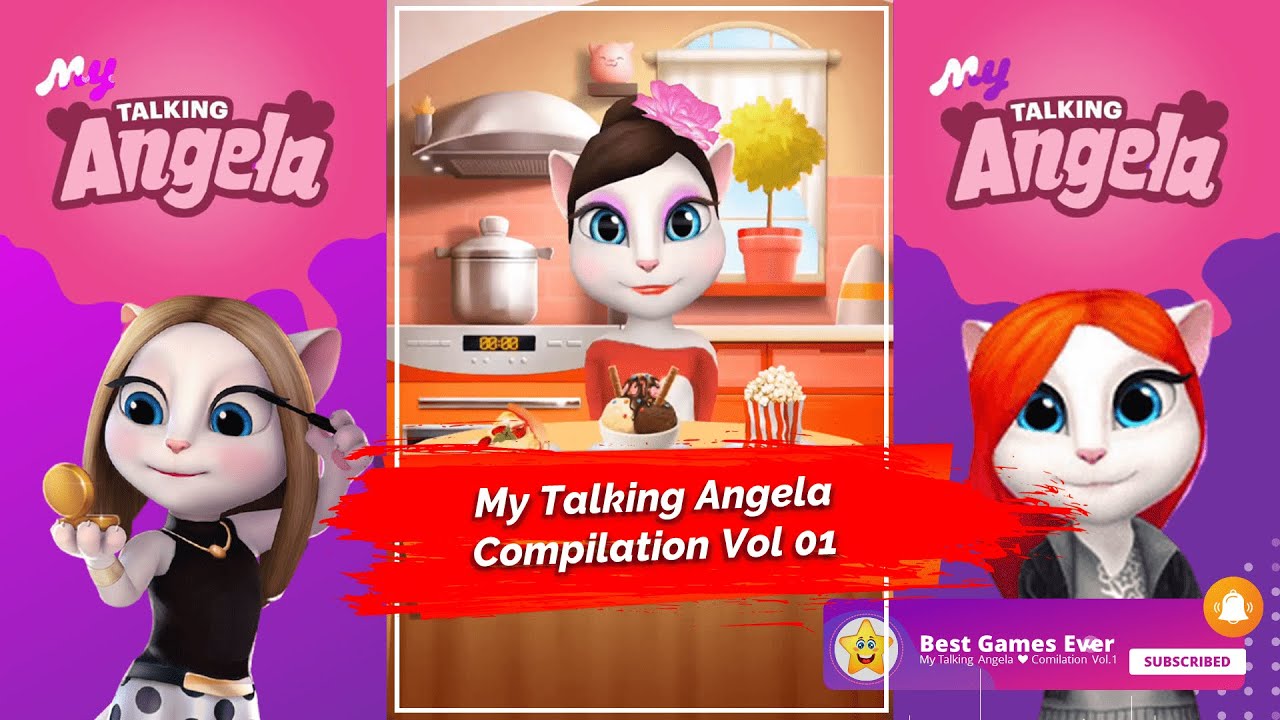 MY TALKING ANGELA COMPILATION VOL 01 - YouTube