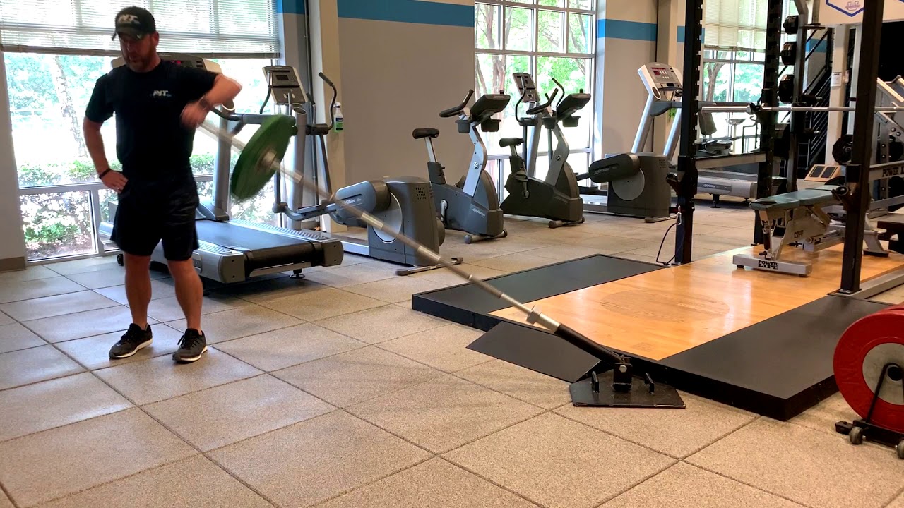 Landmine Single Arm High Pull - YouTube