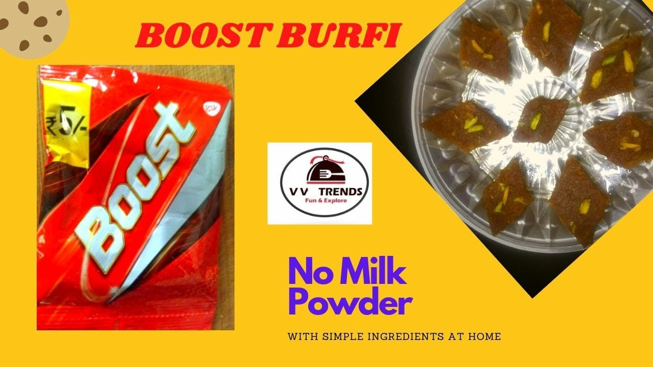 BOOST BURFI RECIPE IN TAMIL | CHOCOLATE BURFI RECIPE WITHOUT MILK ...