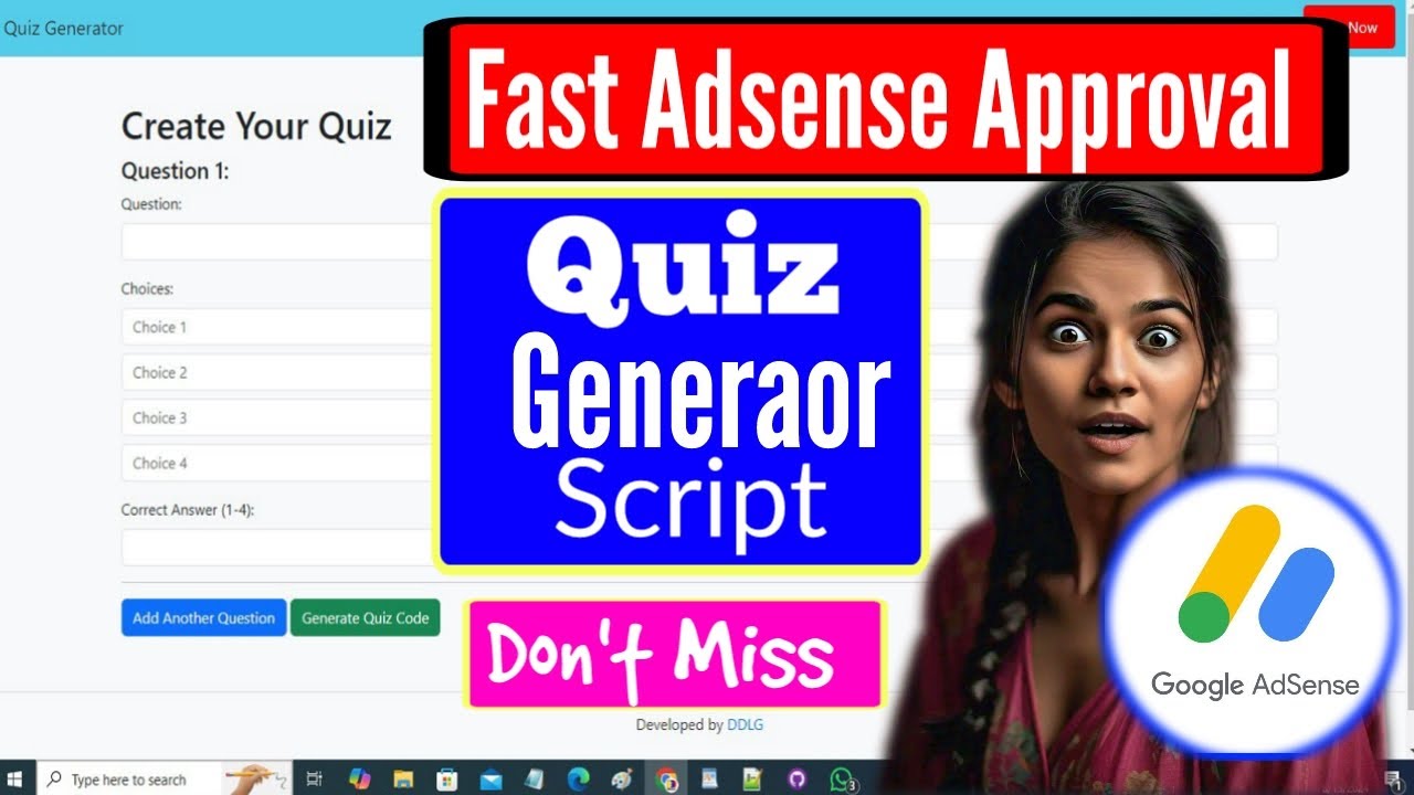Fast AdSense Approval Script | PHP MCQ Quiz Generator Script for Your Website - YouTube