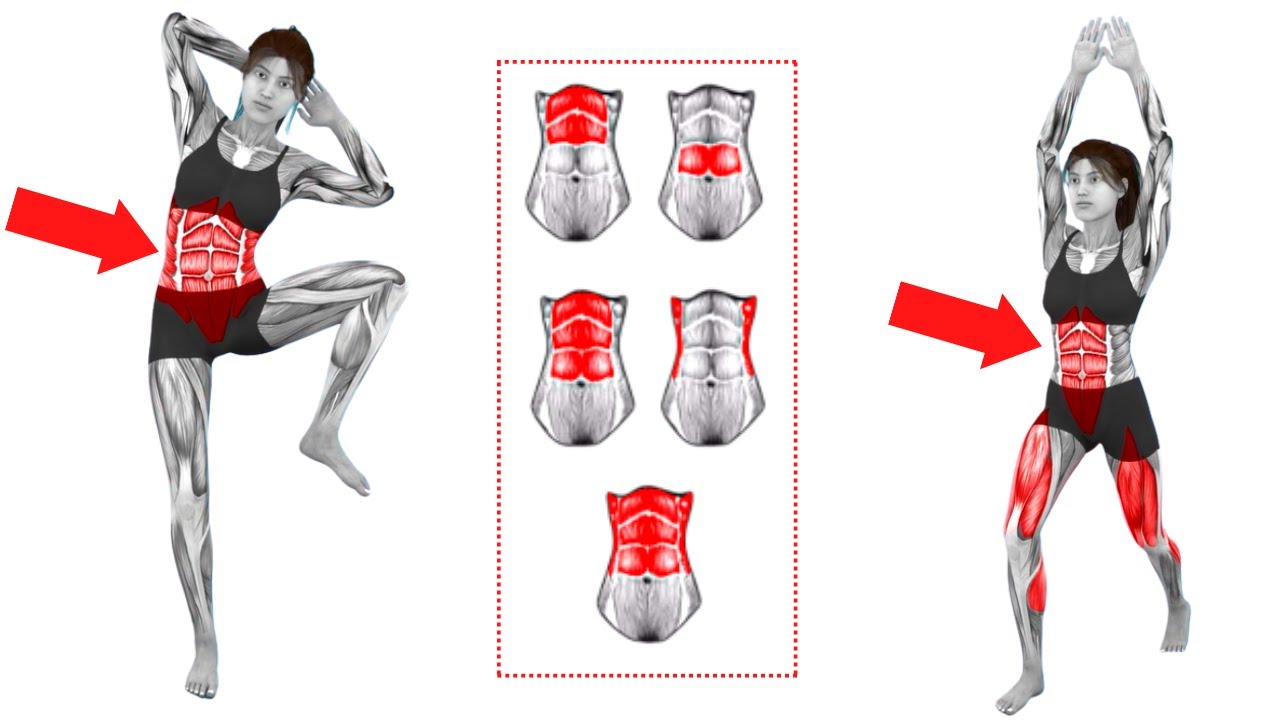 KILLER STANDING ABS Workout | LOSE BELLY FAT At Home - YouTube