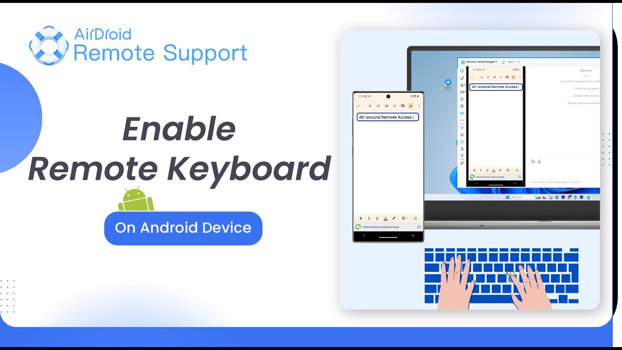 How to Activate Remote Keyboard on Android Device - YouTube