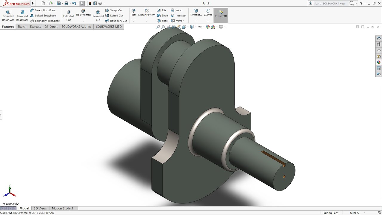 ÖRNEK ÇİZİM #108 (SolidWorks Dersleri Eğitim Seti 2022) - YouTube