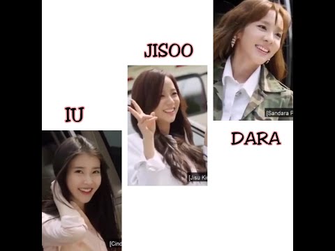 IU, JISOO, DARA IN ONE VIDEO | 3 K-POP IDOLS