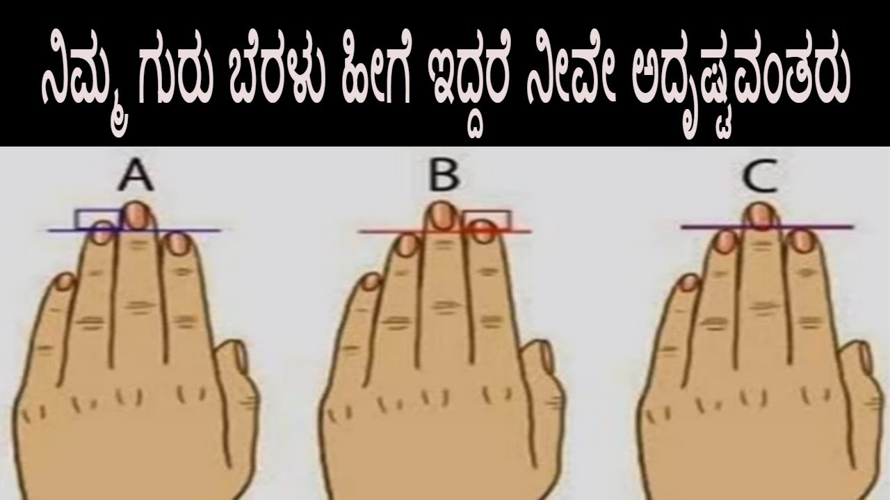 Length of the Jupiter Finger kannada palmistry | ಹಸ್ತಸಾಮುದ್ರಿಕ ಶಾಸ್ತ್ರ ...