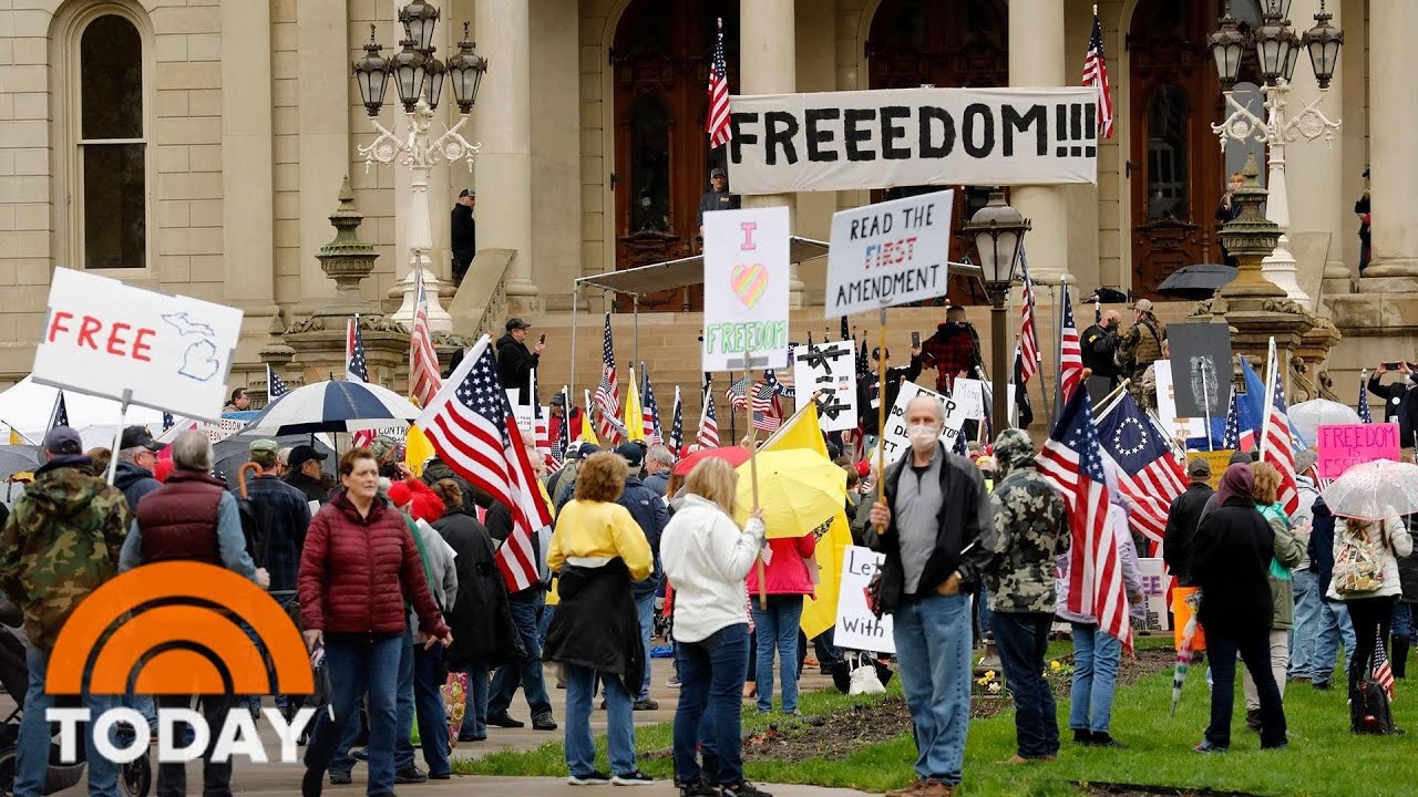 Protesters Storm Michigan Capitol As More States Debate Reopening ...