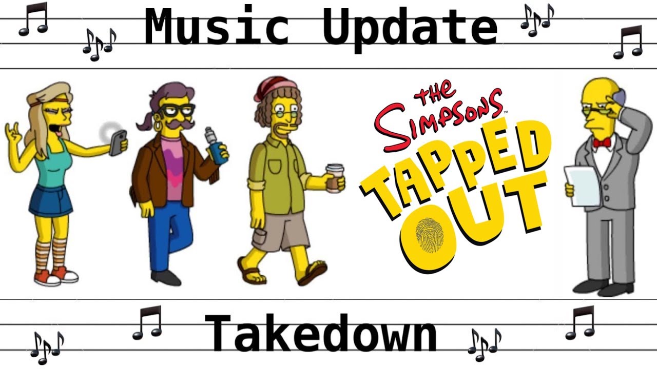 The Simpsons Tapped Out: Music Update (Takedown) - YouTube