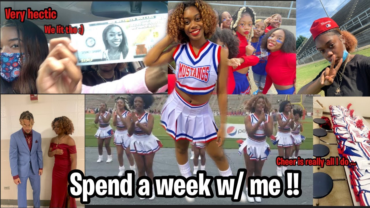 A hectic week in my life || homecoming , cheer, school, etc - YouTube