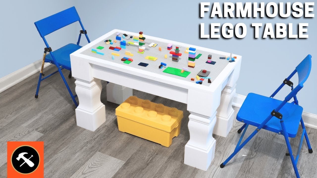 How to Make a DIY LEGO Table Using Farmhouse Legs | Builder's Studio ...