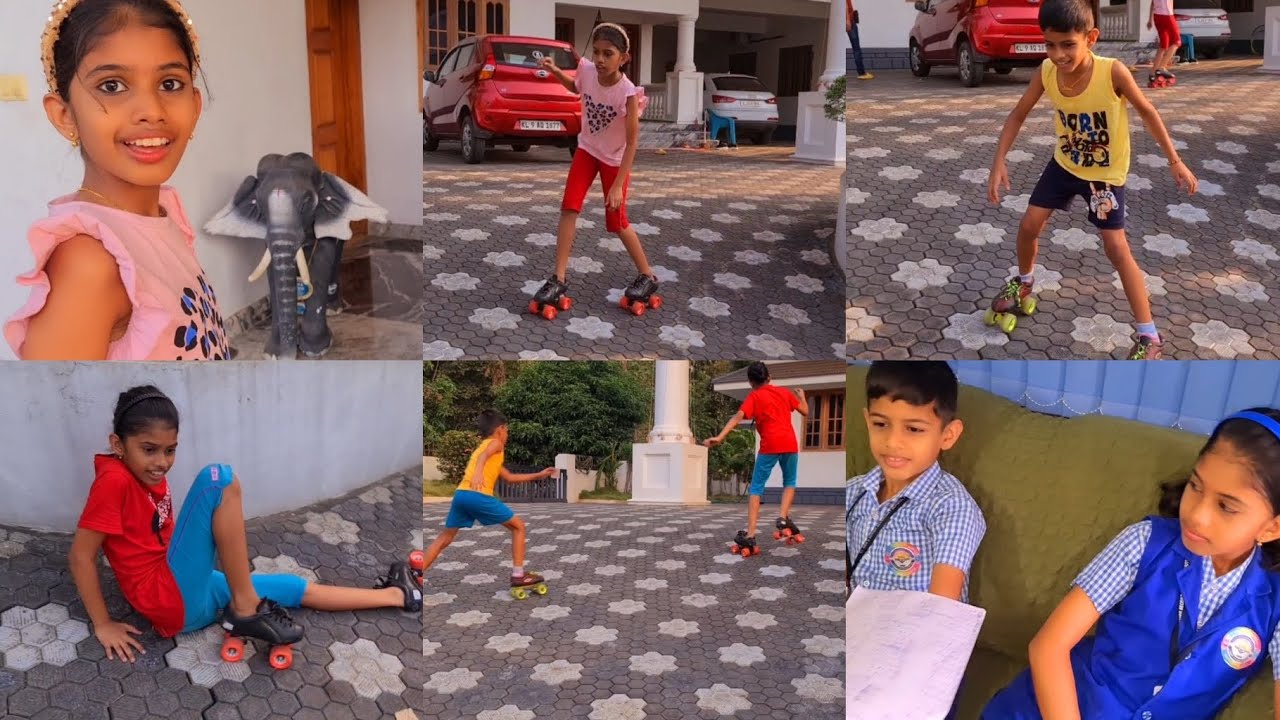 #Tiyakutty #Advikuttan Evening #PlayTime #DayInMyLife #SkatingRace # ...