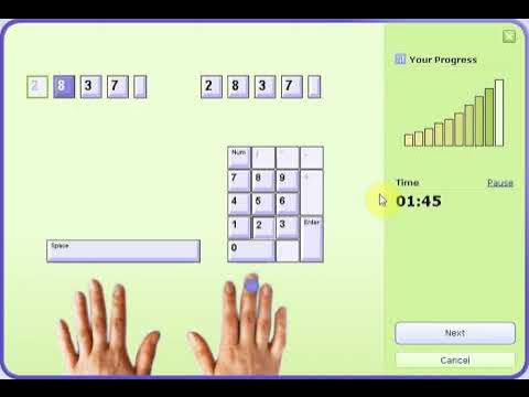 Typing Master Numeric Keypad Course Lesson 1 - YouTube