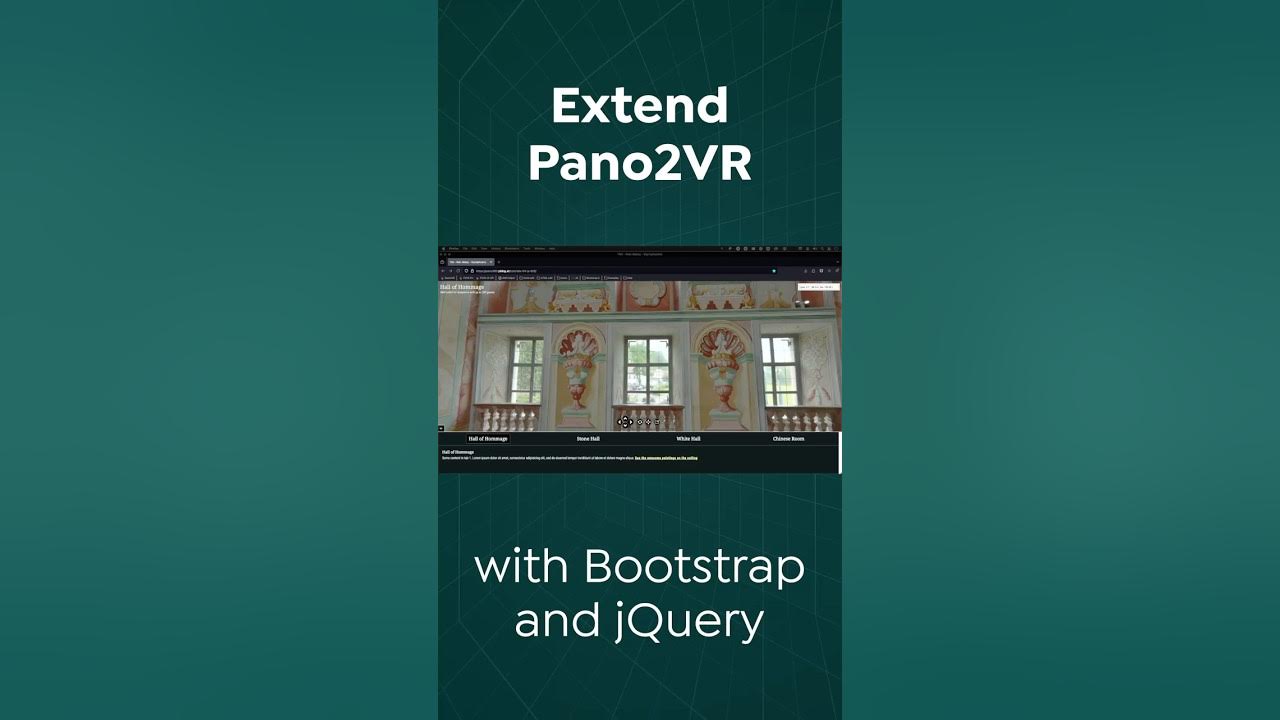 Extending Pano2VR with Bootstrap and JQuery - YouTube